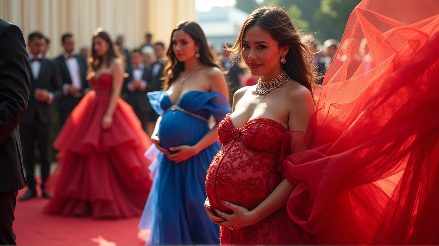 A Glamorous Parade: Pregnant Celebrities Shone at Past Met Galas